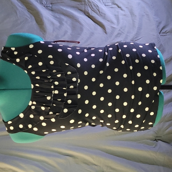 Merona | Tops | Merona Ruffled Polka Dot Tank | Poshmark